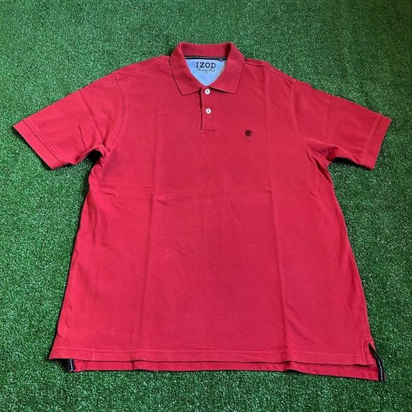 Izod | Shirts | Izod Mens Heritage Short Sleeve Logo Classic Pique Y2k ...